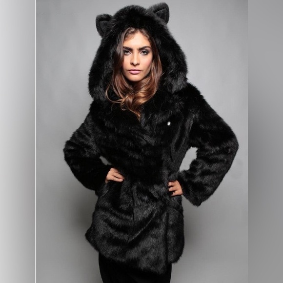 Glitz | Jackets & Coats | Glitz Black Teddy Jacket | Poshmark